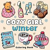 Amazon.com: Cozy Girl Coloring Book: Bold and Easy Hygge Inspired ...