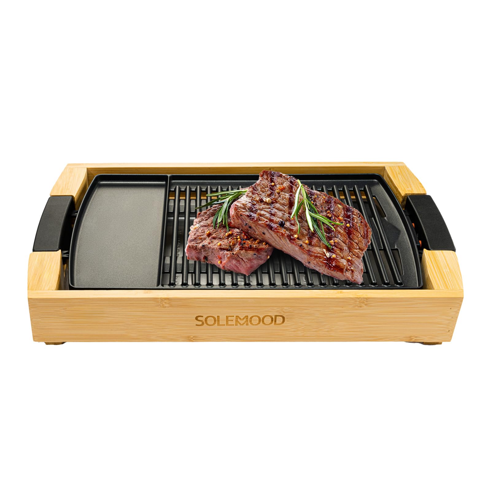 Mua SOLEMOOD Hot Plate, Yakiniku Plate, 1200 W, High Firepower, Smoke-Reducing, Oil Reducing ...