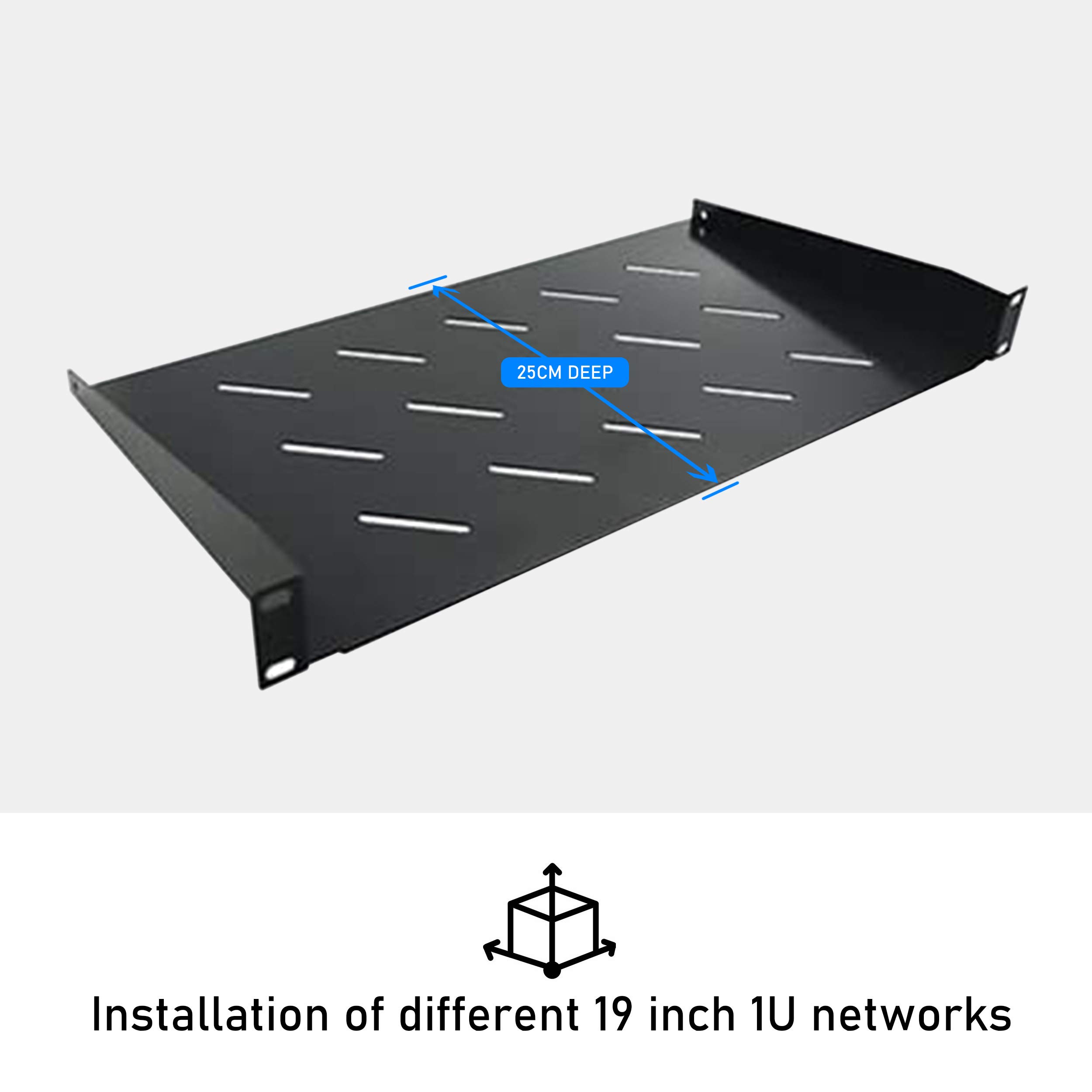 Mua DYNAMODE CAB SHELF Universal Vented Rack Mount Shelf Depth Network Data server Cabinet ...