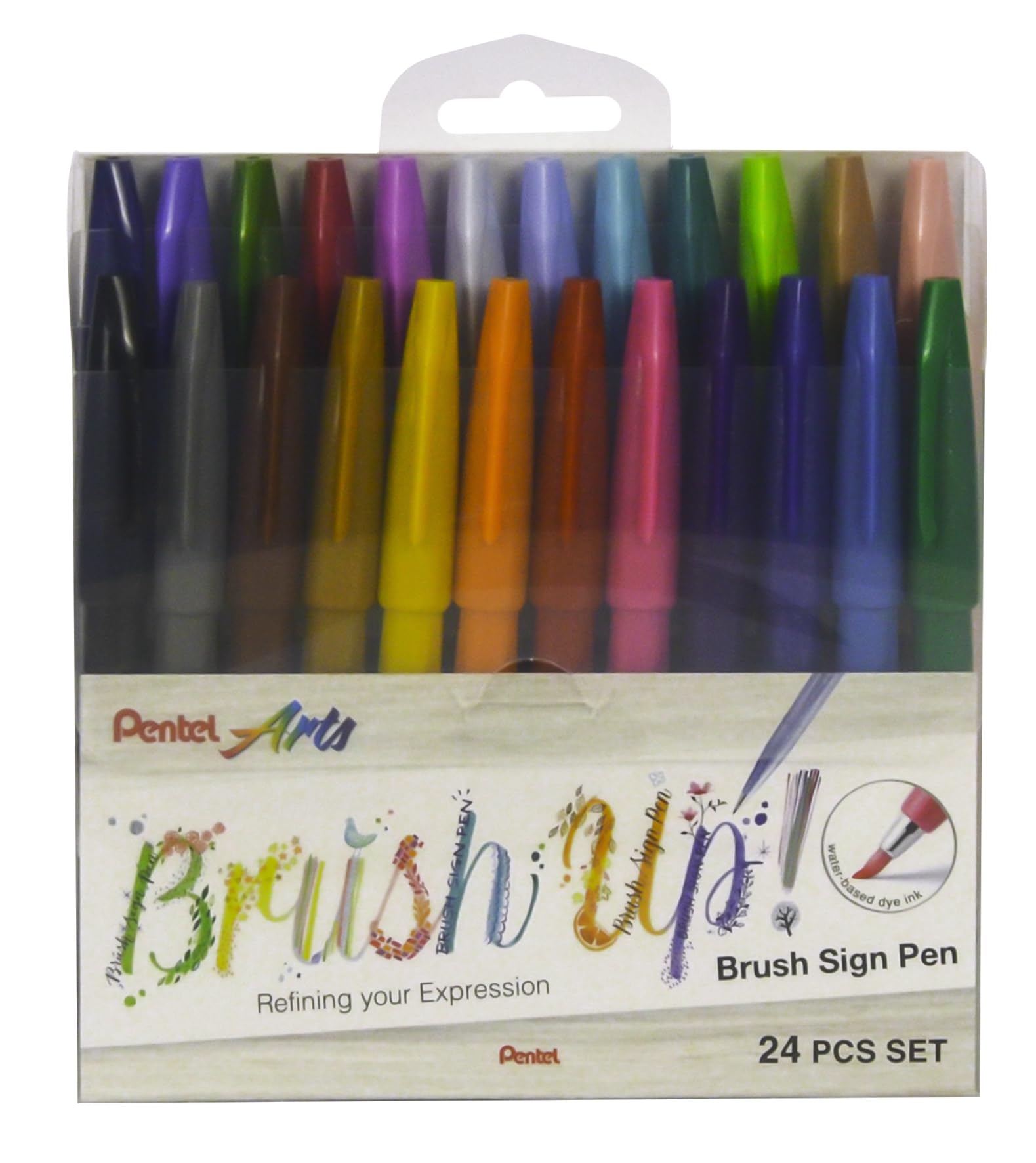Mua Brush Sign Pen SES15C - Brush Nib - Fibre Tip - Full Range Set - 24 ...
