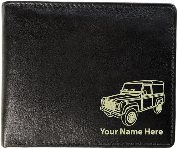 Land Rover Design, Personalised Mens Leather Wallet (Toscana Style ...
