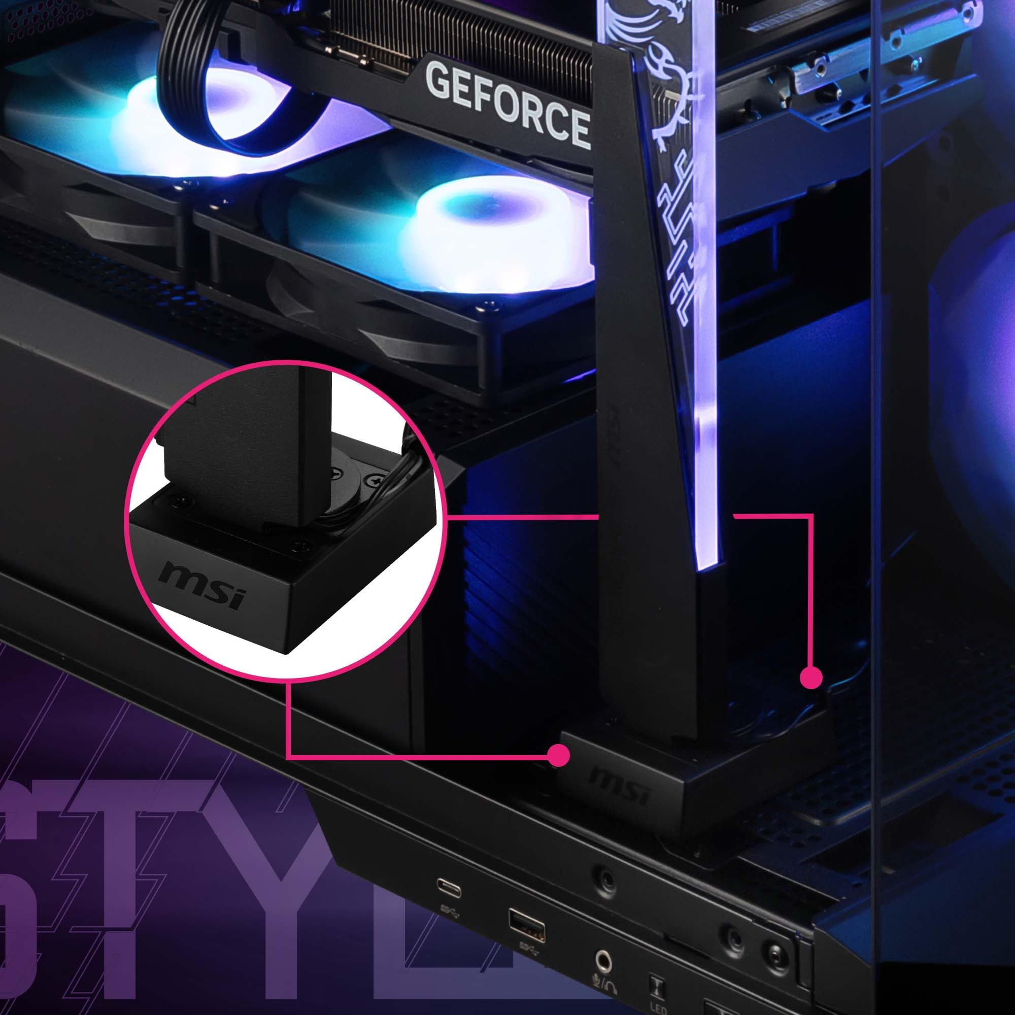 Mua MSI MPG ARGB Graphics Card Stand - Prevents Graphics Card Bending ...