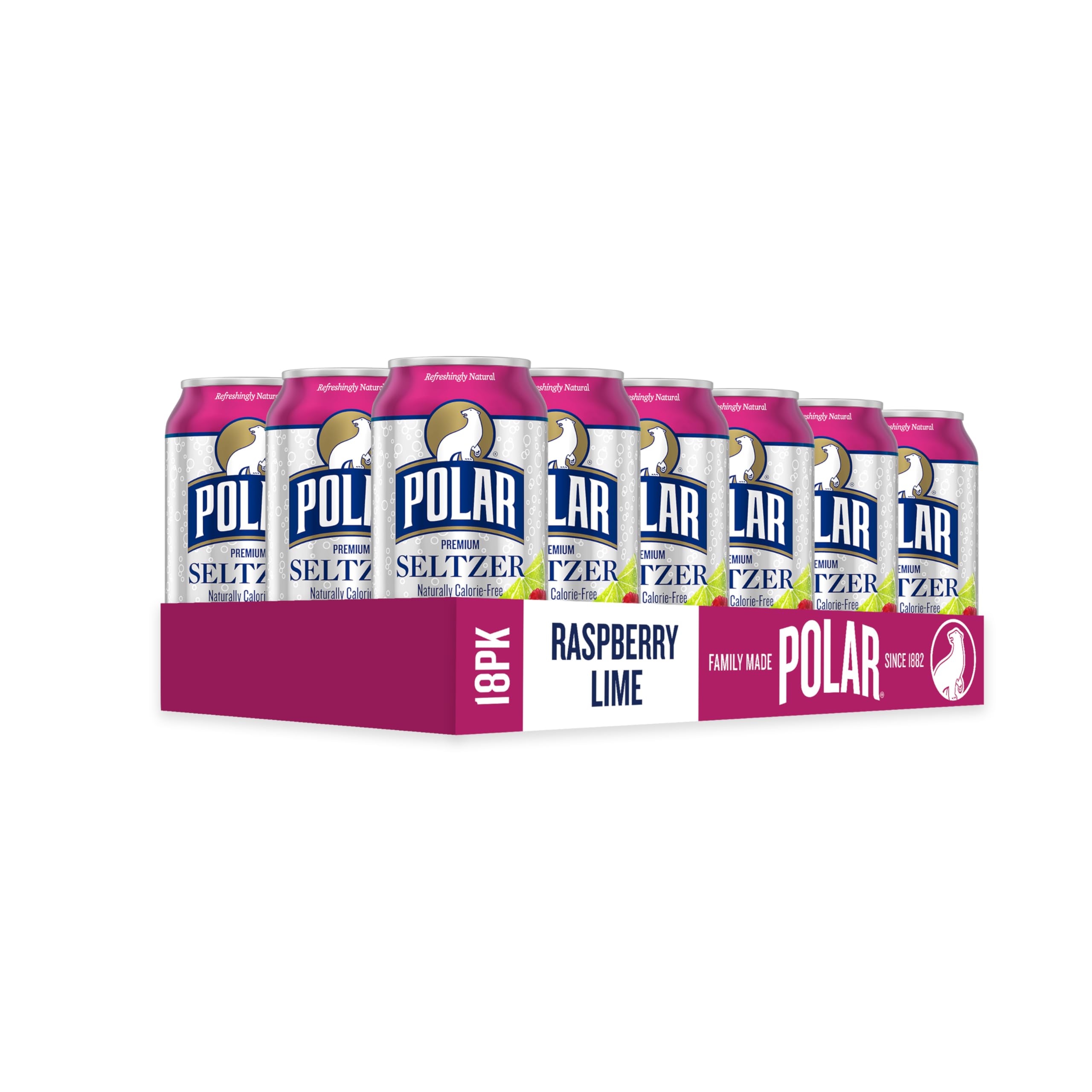 Polar Seltzer Water Raspberry Lime, 12 Fl Oz Cans, 18 Pack on Galleon Philippines