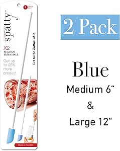 The Spatty & Spatty Daddy Last Drop Spatula, Two Piece Set (6" and 12 ...