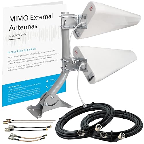 Waveform 2x2 MIMO Log Periodic Outdoor Antenna Kit (Legacy Kit, Dual ...