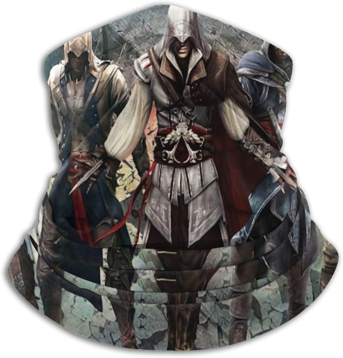 Custom made Assassins Creed Unisex Neck Gaiter Tube Snood Face ...