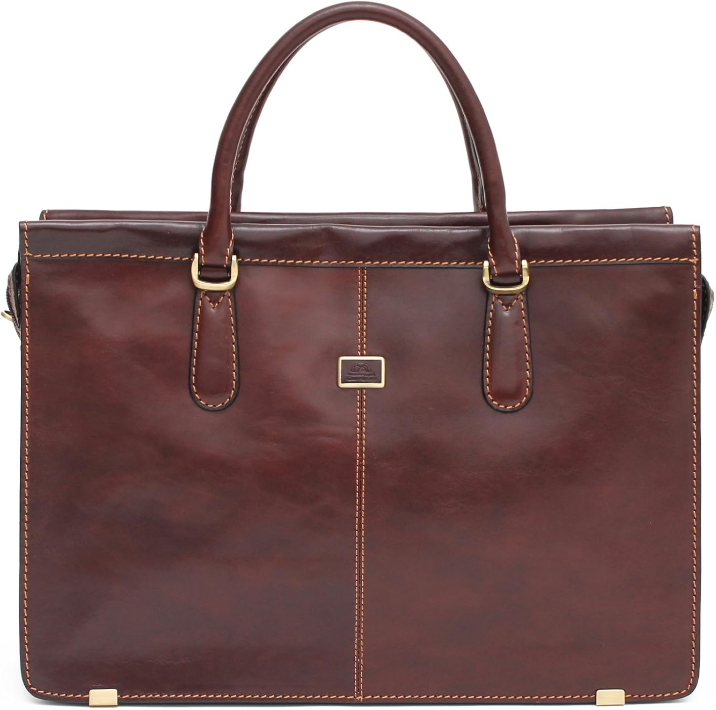Tony Perotti Italian Leather Business 17" Laptop Briefcase Tote with ...