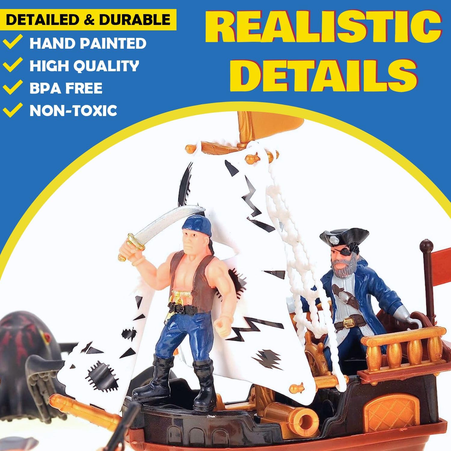 Mua Liberty Imports Bucket of Pirate Action Figures Toys Playset with ...