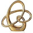 Amazon.com: Modern Gold Decor Ceramic Statue - Abstract Home Accent ...