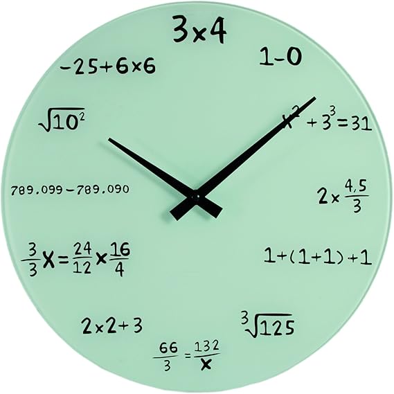 ALSS Calcul mathématique Blanc-Horloge Murale-en-Un Autre problème ...