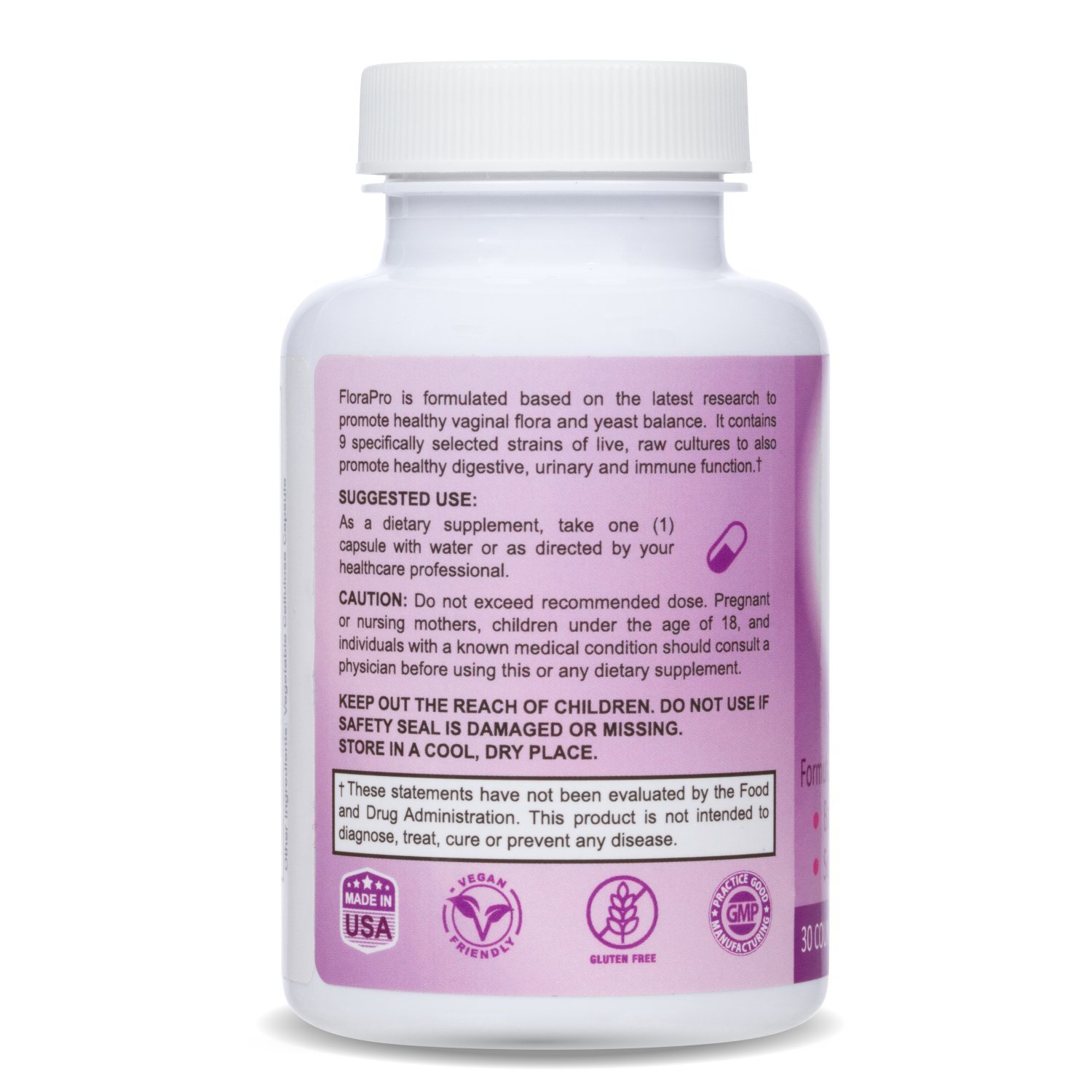 FloraCap Vaginal Probiotics for Women - 30 Oral Capsules - Heale Doctor ...