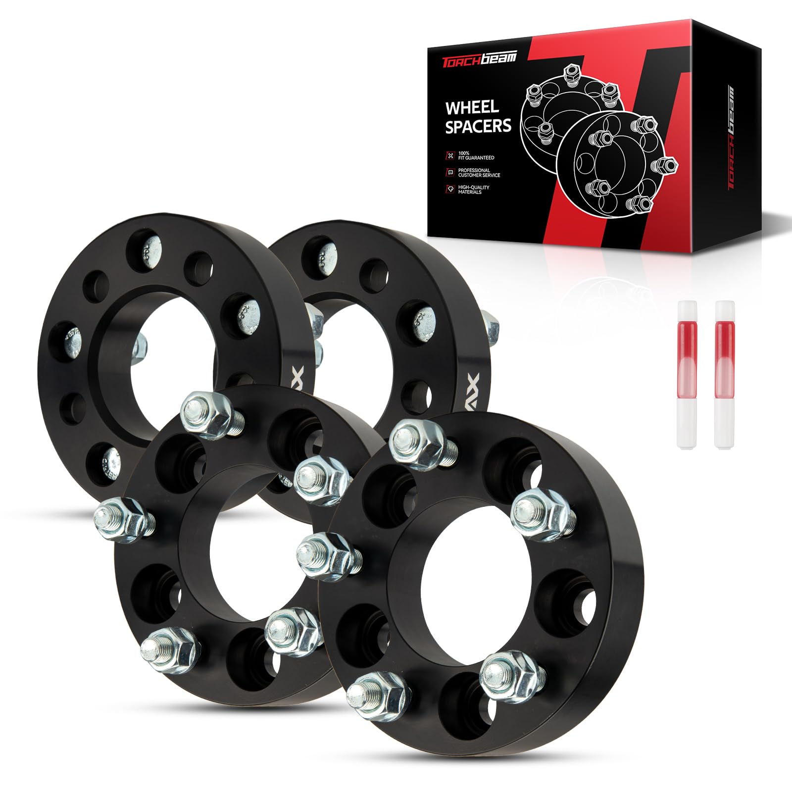 Torchbeam 5x114.3mm to 5x100mm Lug Centric Wheel Adapters 1 inch with ...