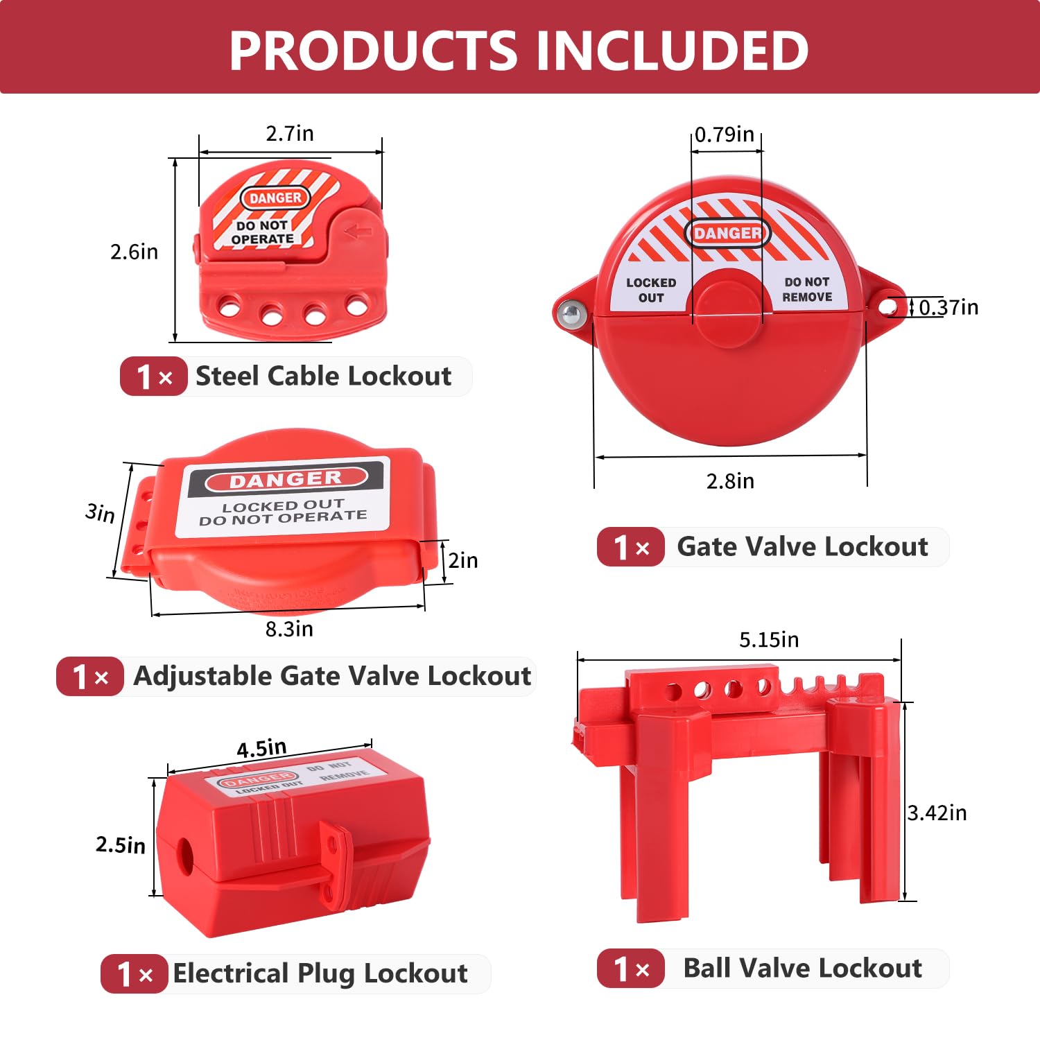 Mua Multi-Functional Lockout Tagout Kit 70+ Pcs with Safety Padlock ...