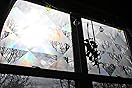 Amazon.com: Decorative Rainbow Window Film Holographic Prismatic Etched ...