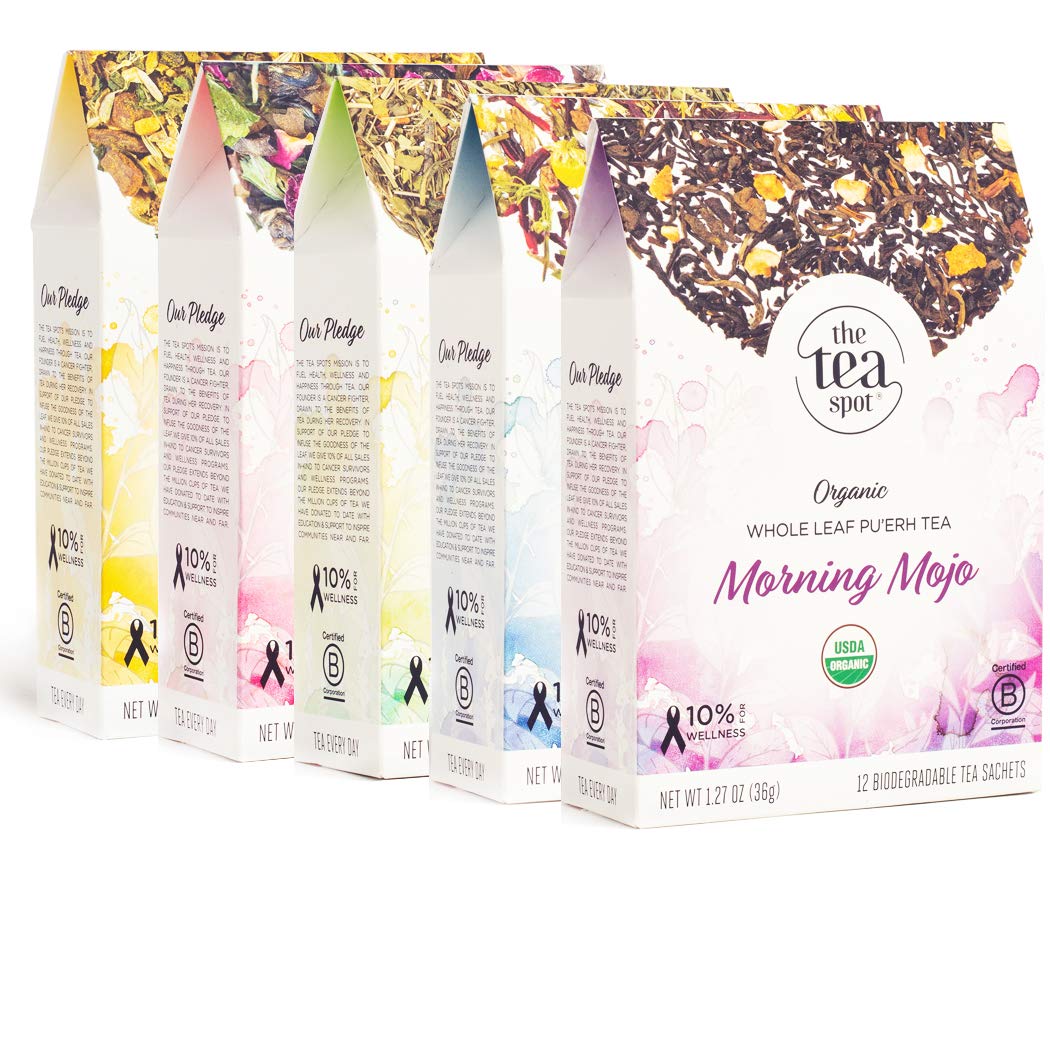 Amazon.com : THE TEA SPOT, Organic Functional Botanical Tea Sampler ...