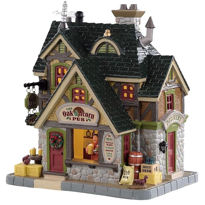 Buy Lemax Village Collection The Oak and Acorn Pub #95498 Online at ...