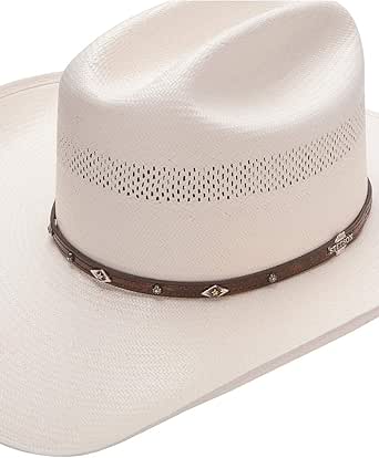Stetson Men's Lobo 10X Straw All-Around Vent Star Concho Band Cowboy ...
