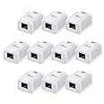 Amazon.com: Cable Matters UL Listed Cat6 10-Pack RJ45 Surface Mount Box ...
