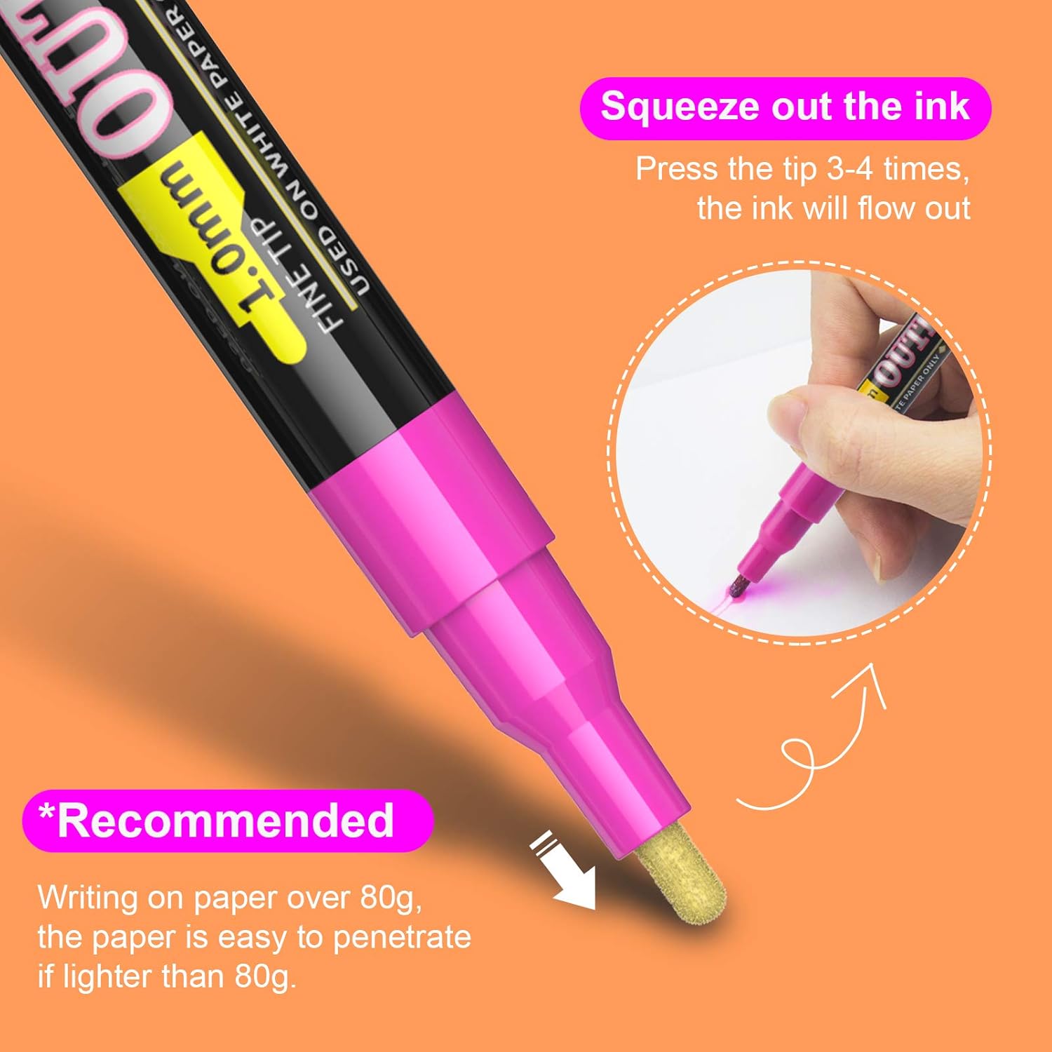 18 Colours Outline Pens, BOIROS Double Line Outline Pen Shimmer Outline ...