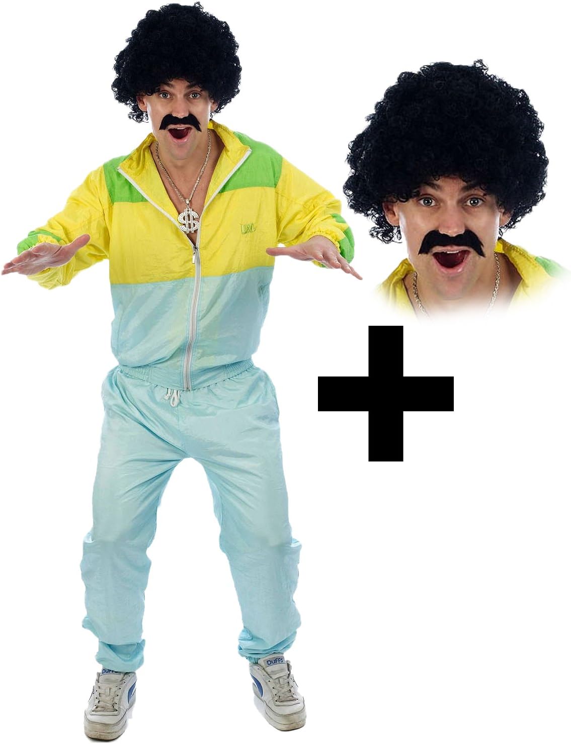 1980'S SCOUSER COSTUME TRACKSUIT SHELL SUIT CHAV MENS 80'S SCOUSE FANCY ...