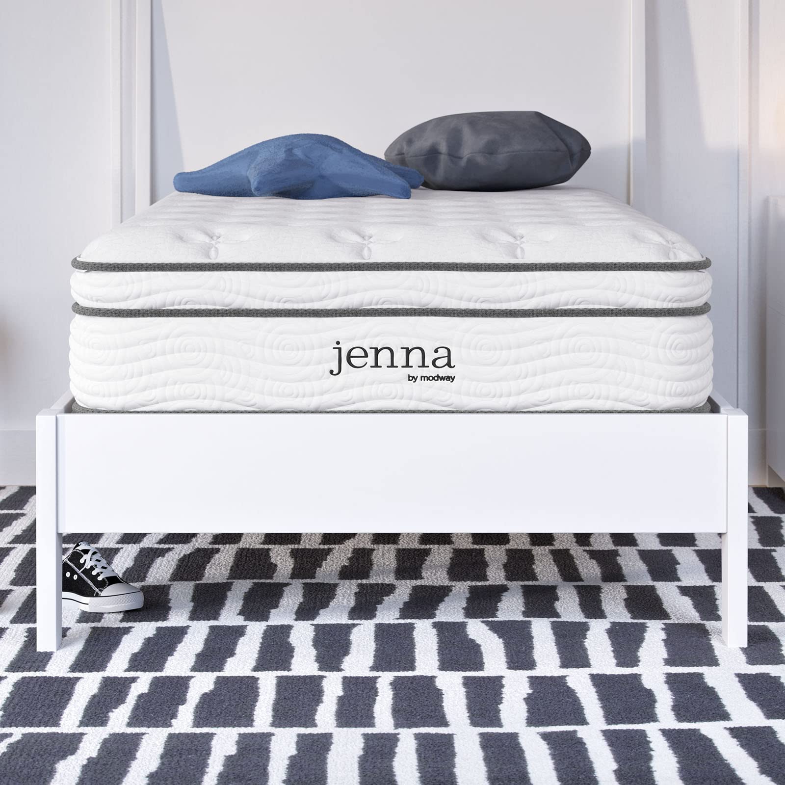 ***FACTORY SEALED*** Modway Jenna 10” Innerspring and Memory Foam Twin ...