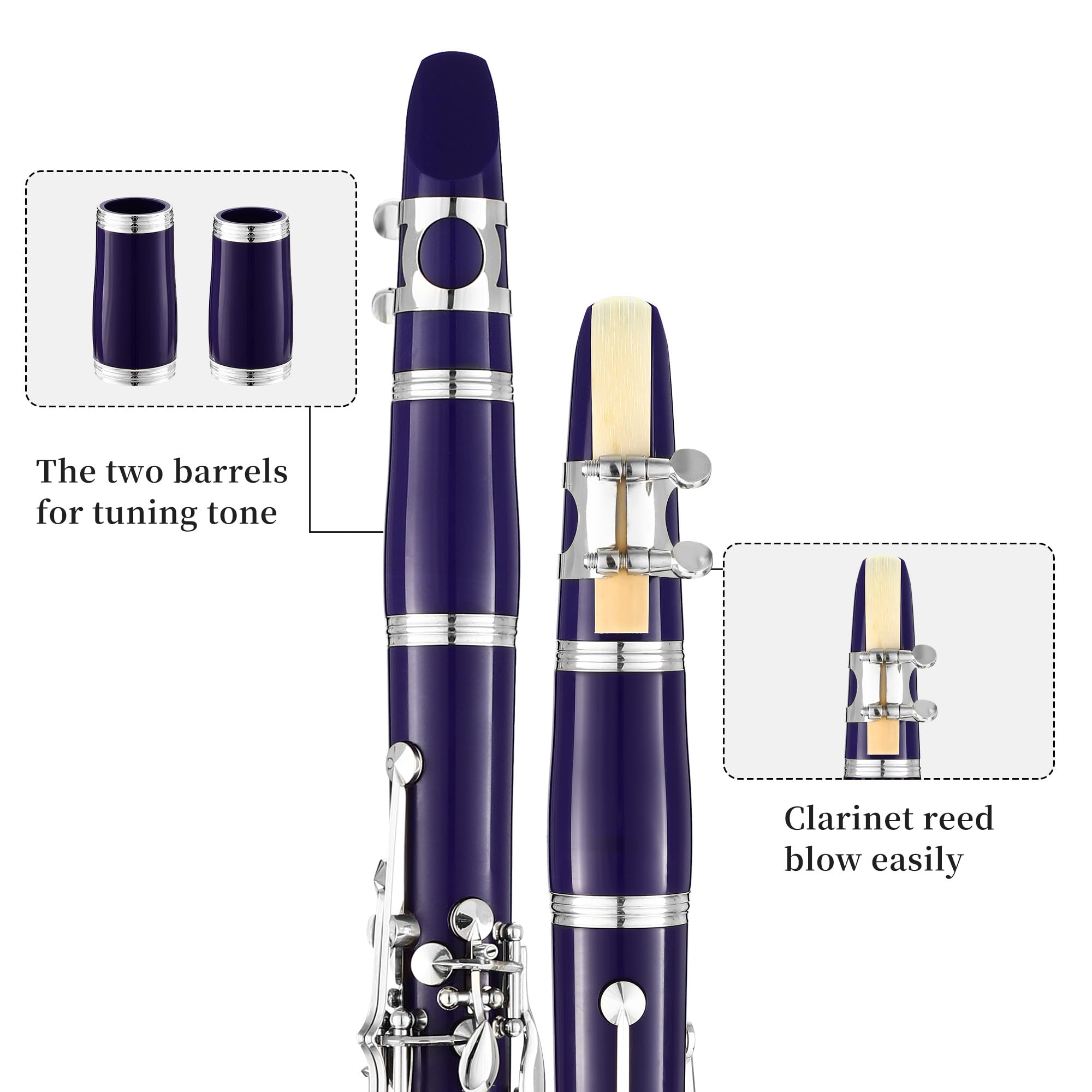 Mua LeSage B flat Clarinet Instrument Student Beginner Purple clarinet ...