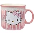 Amazon.com: Silver Buffalo Sanrio Hello Kitty Pink Bow Reactive Glaze ...