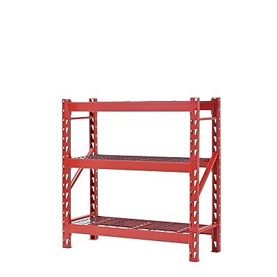 Buy Muscle Rack 3-Shelf Welded Steel Garage Storage Shelving Unit ...