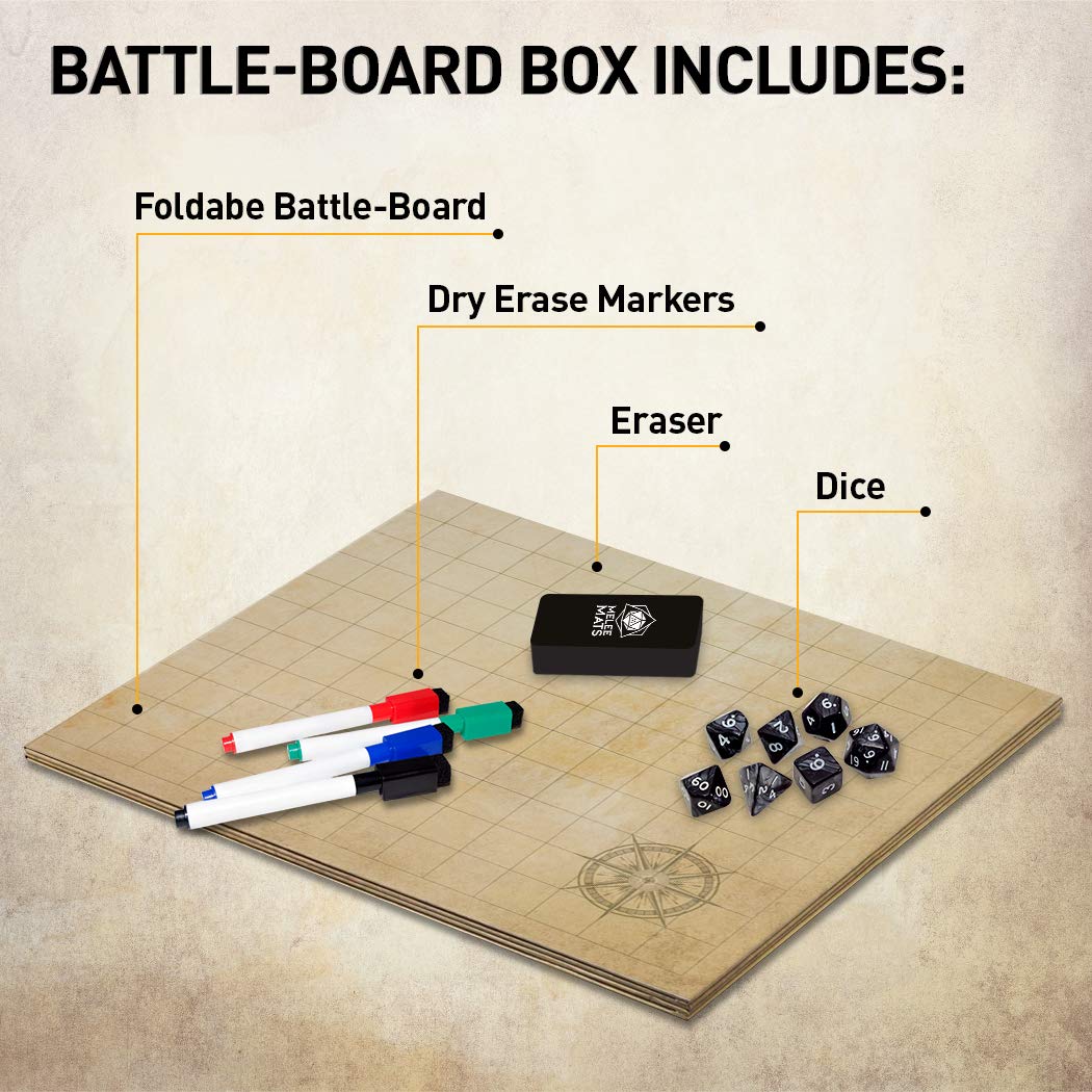 Battle Game Mat for DND - Tabletop Board Game Map for Dungeons and ...
