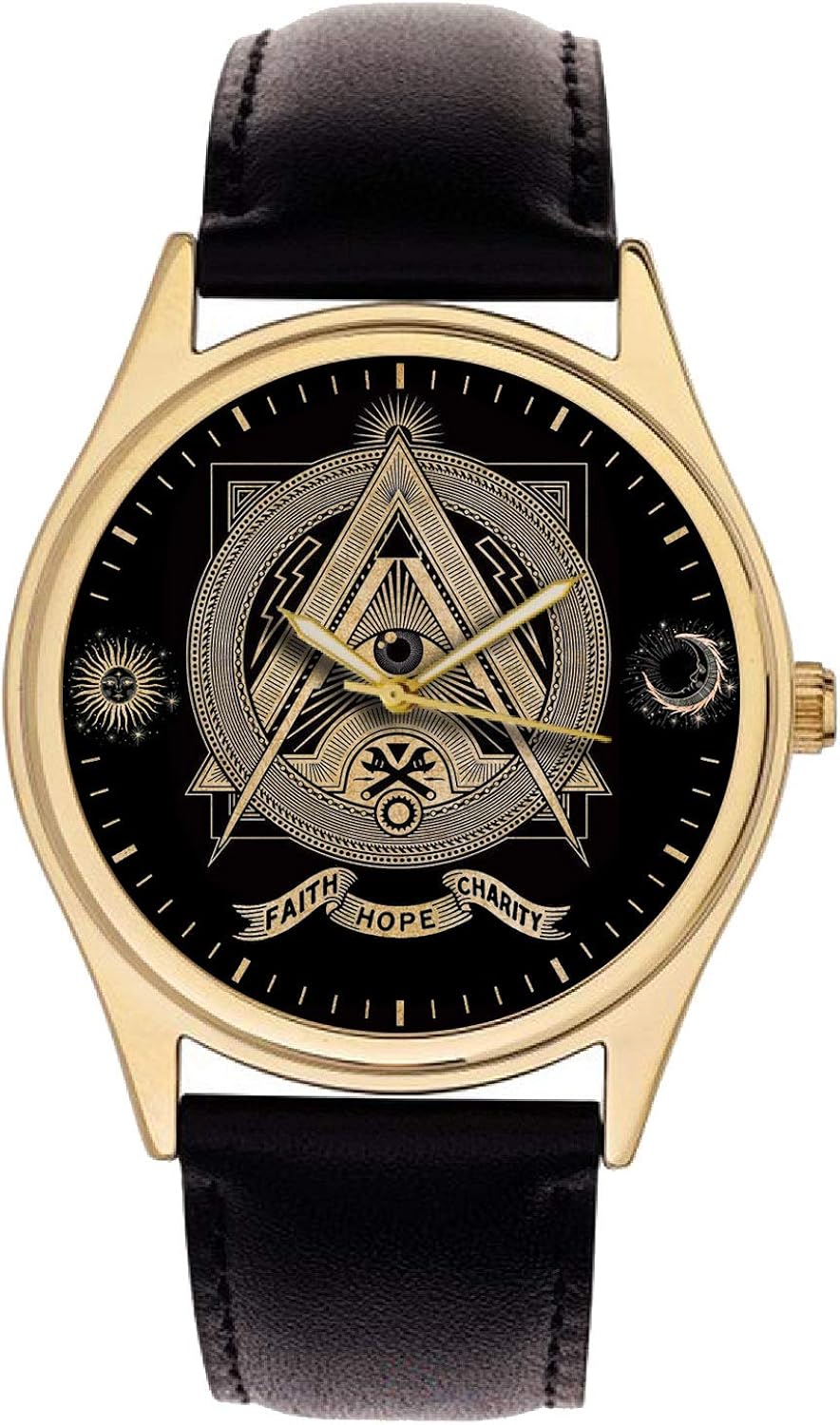 Illuminated Masonic Antique Art Dial. Masonry Freemasonry Collection ...