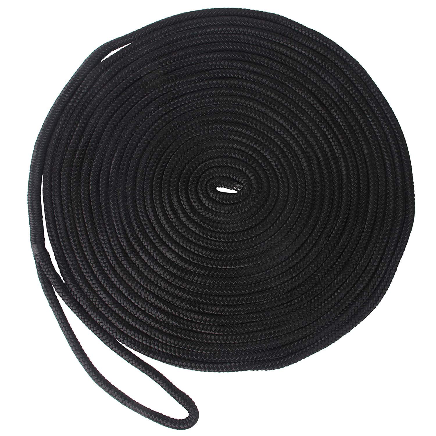 Buy JSHANMEI Dock Lines Rope-2pack 25FT Double Braided Boat Docking ...