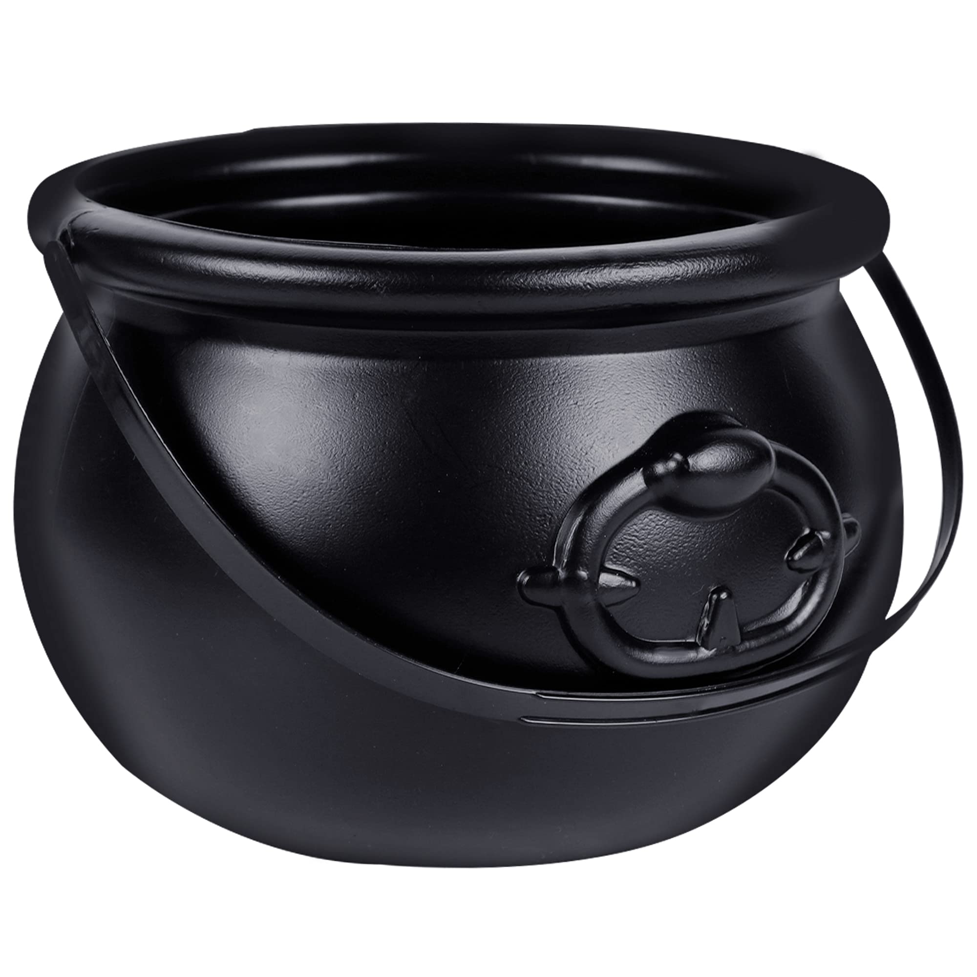 Zcaukya St Patricks Day Coin Pot, 7.4" Black Plastic Cauldron Kittle ...