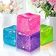 Amazon.com: 4Pack Glitter Squishy Cube Nice Square Stress Cubes for ...