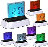 Digiflex 7 LED Pyramid Colour Changing Digital Alarm Clock: Amazon.co ...
