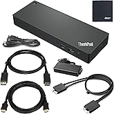 Amazon.com: 40B00300US Lenovo Docking Station USB C Bundle - 1 Year ...