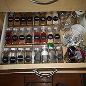 mDesign Spice Drawer - Pull Out Spice Organiser for a Tidy Kitchen - 3 ...