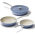 Amazon.com: Redchef Nonstick Frying Pans Set, 4-Piece Ceramic Cookware ...