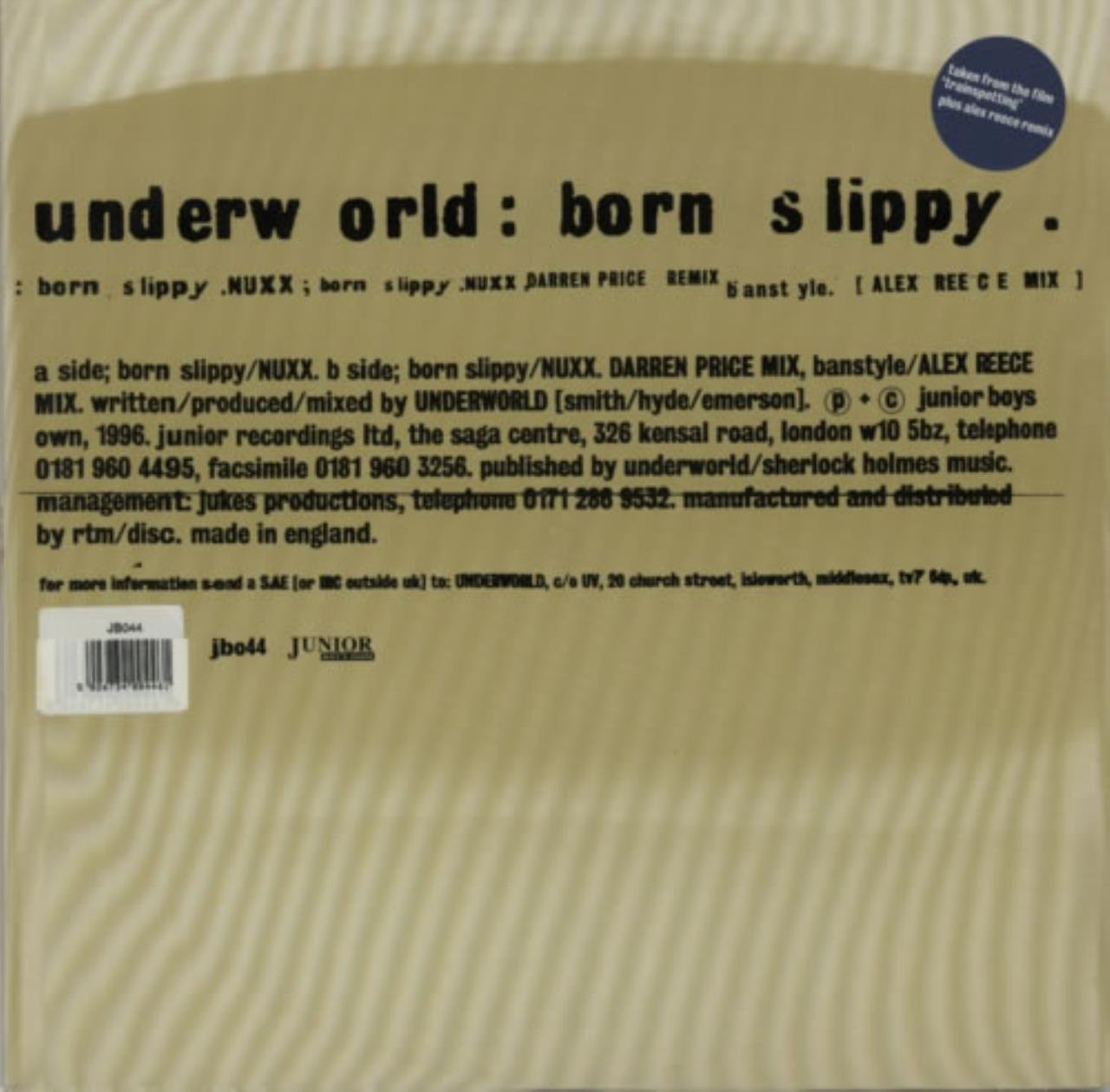 Born Slippy [Vinyl Single]: Amazon.de: Musik-CDs & Vinyl