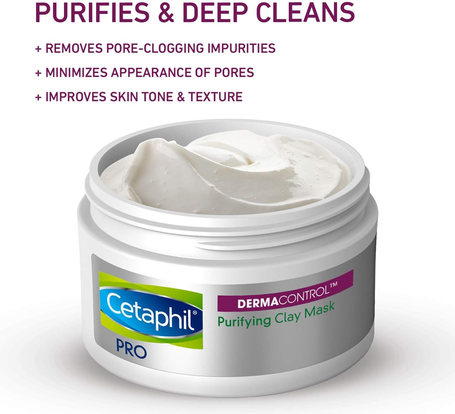 Cetaphil Pro Dermacontrol Purifying Clay Mask with Bentonite Clay for ...