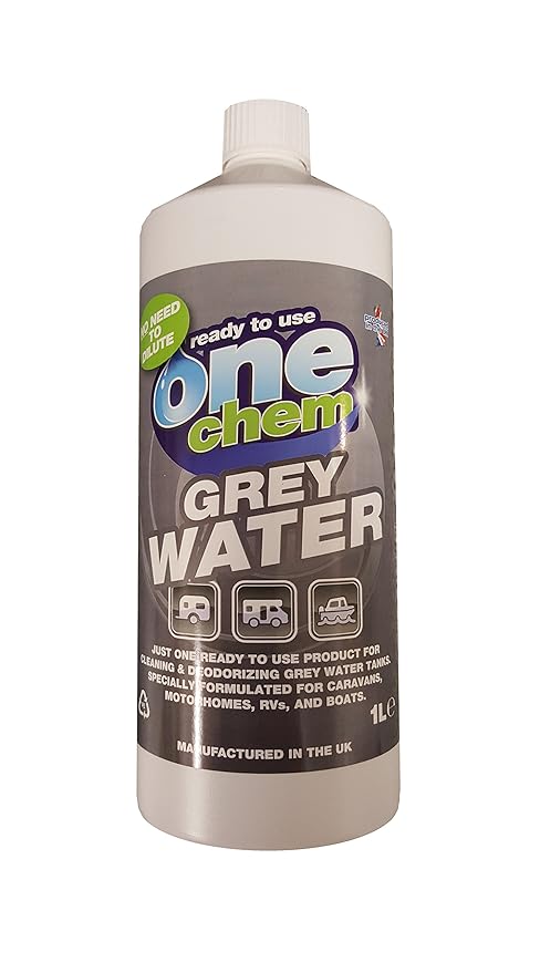 Grey Waste Water Tank Sanitiser and Cleaning Treatment for Motorhomes ...
