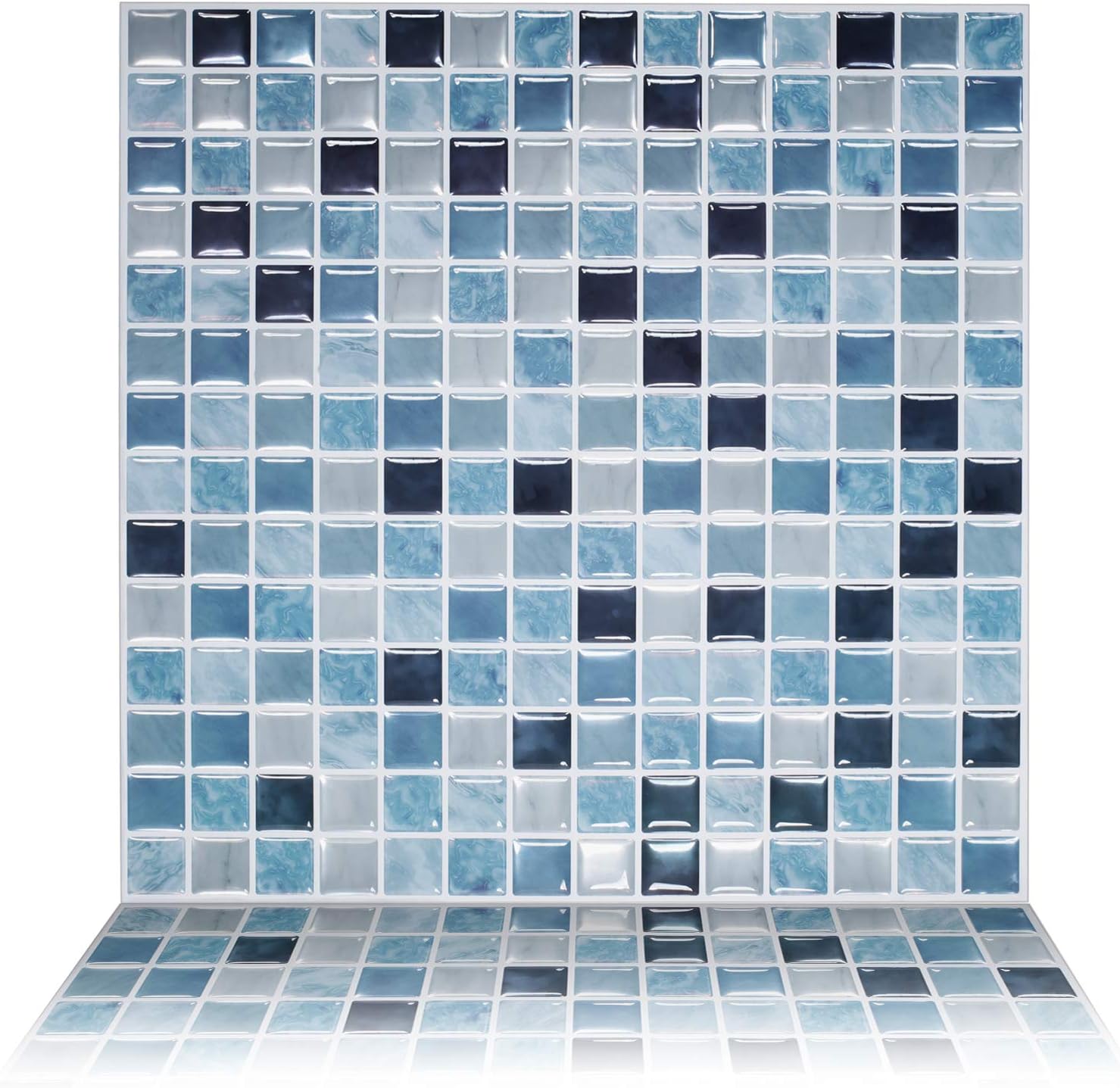 Amazon.com: Tic Tac Tiles 12"x 12" Peel and Stick Self Adhesive ...