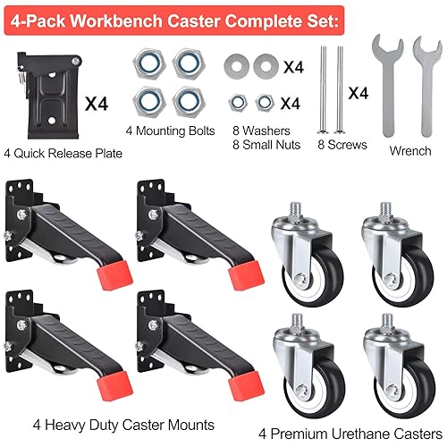 Heavy Duty Retractable Casters