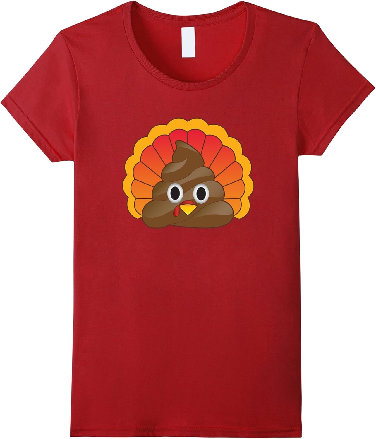 Amazon.com: Thanksgiving Turkey Emoji Poop Funny Festive Fall T-Shirt ...