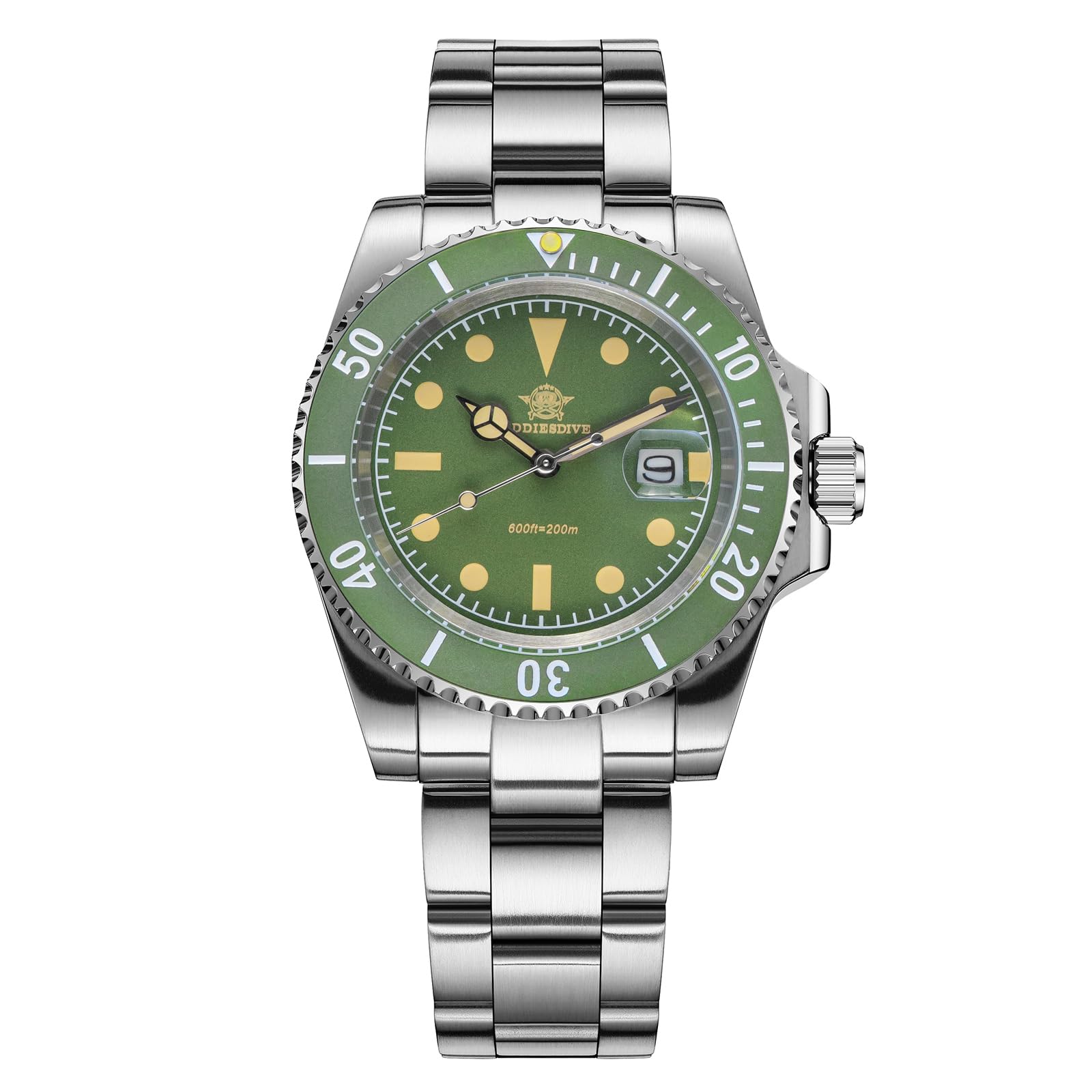 ADDIESDIVE Green Watches for Men Quartz 200 M Waterproof Luminous ...