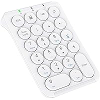 iClever KP08 Wireless Numeric Keypad, 22 Keys Bluetooth Number Pad Portable Number Keyboard, USB ...