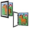 Kids Artwork Frame Black 2 pack, 10x12.5 Child Art Display Frame ...