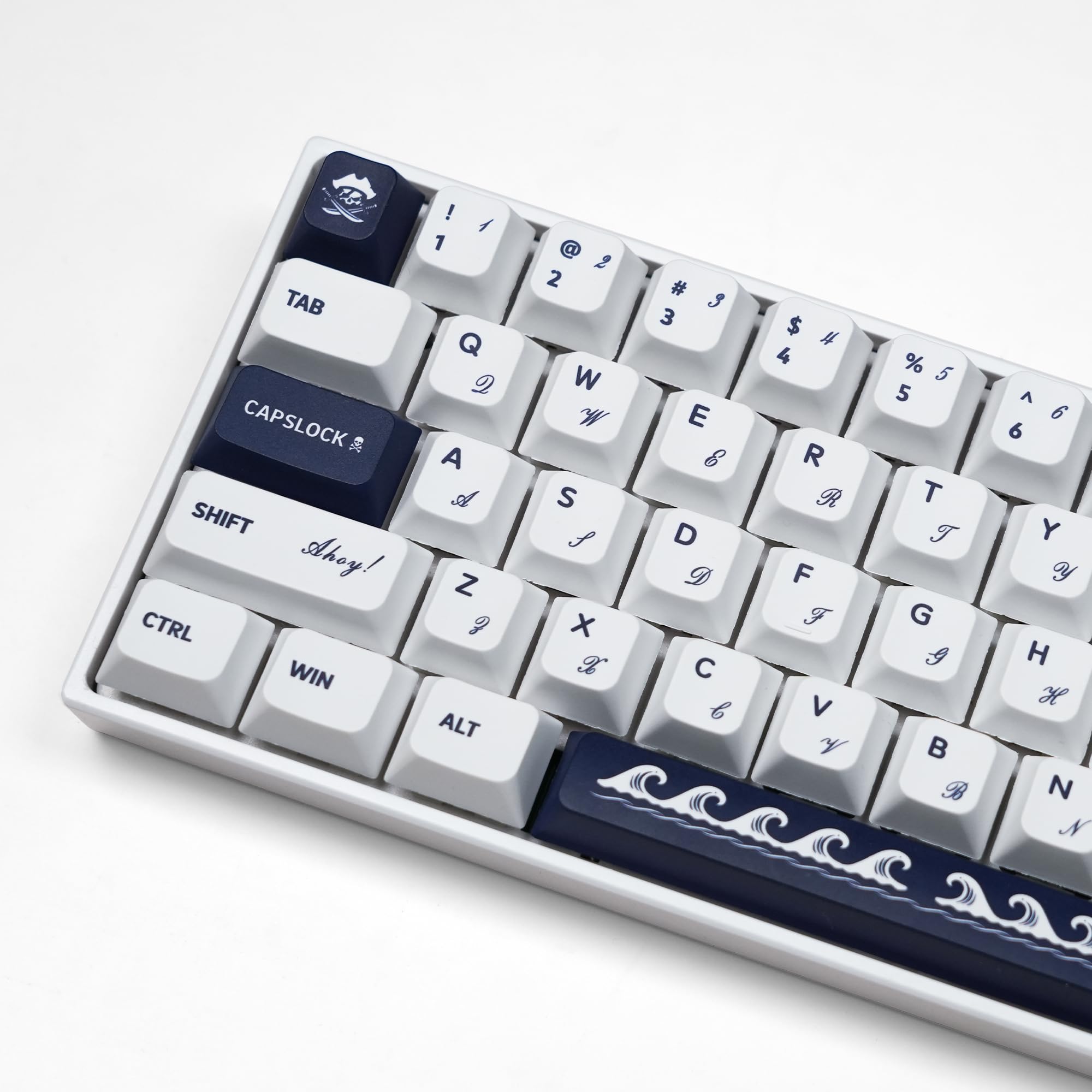 Mua Womier Japanese keycaps,White/Blue Double Shot PBT keycaps, Cherry ...