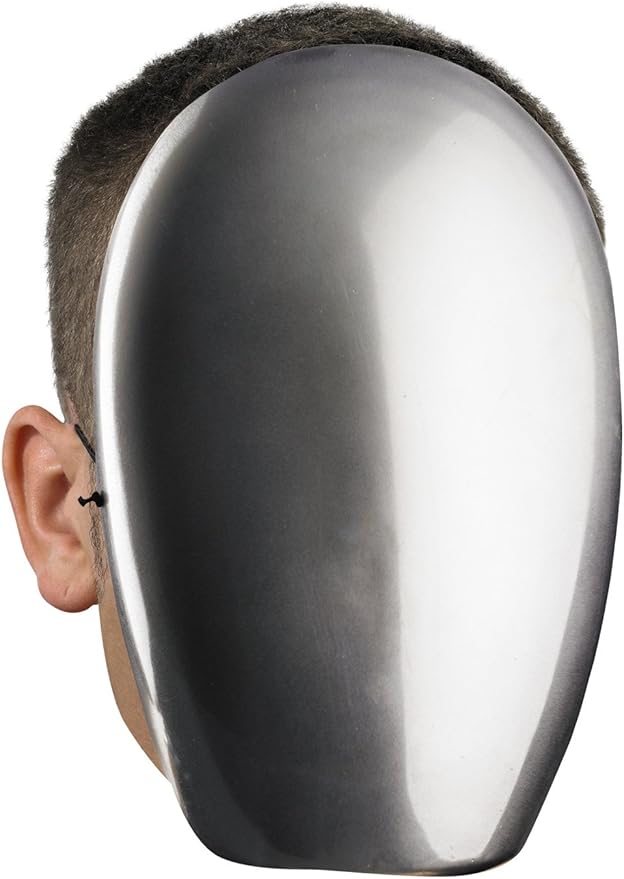 Amazon.com: Disguise Unisex Adult No Face Chrome Mask Costume Accessory ...