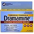 Amazon.com: Dramamine Motion Sickness Relief, Original Formula, 36 Count (Pack of 4) : Health ...