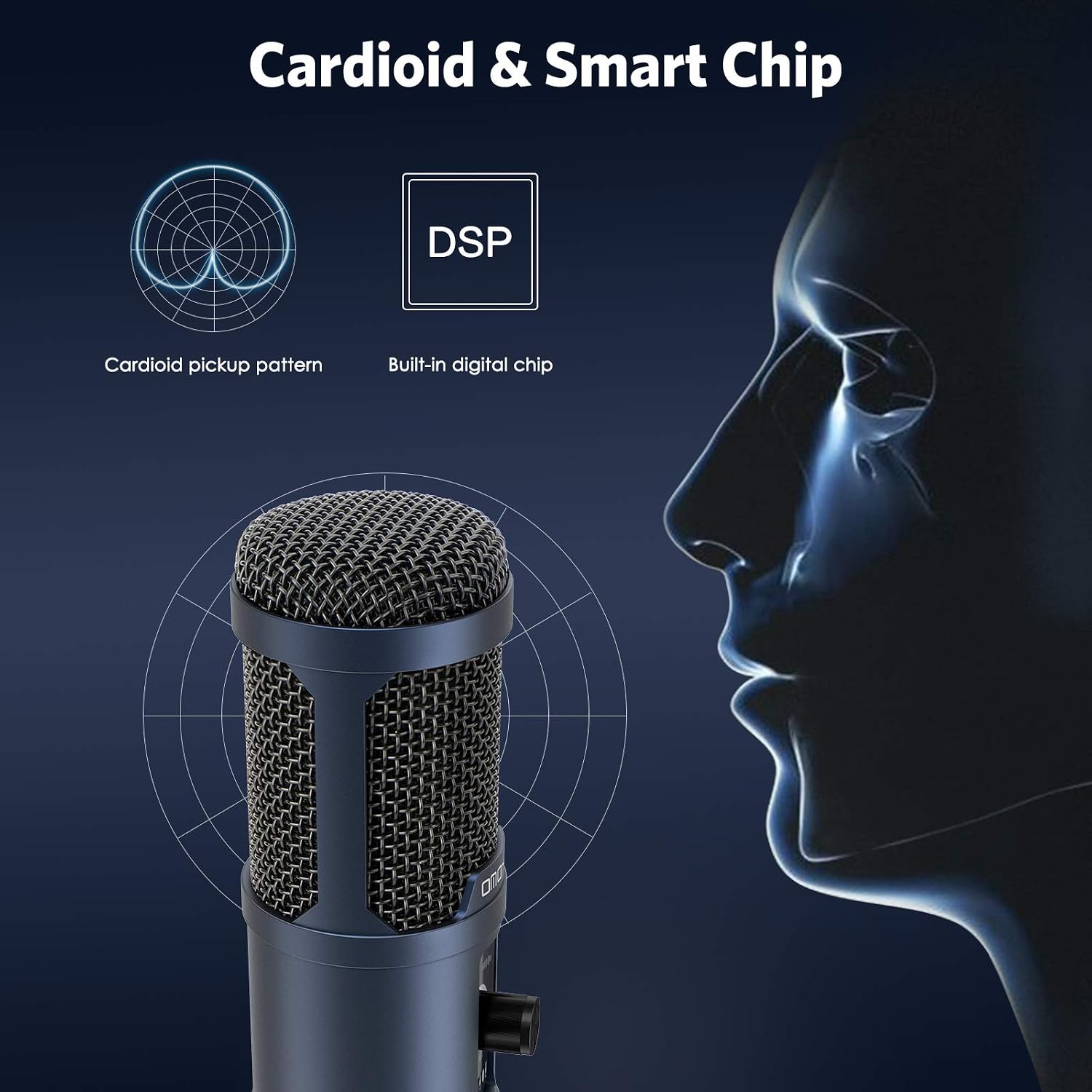OMOTON USB Microphone for PC [Super Noise Reduction] PC Mic, [192kHz ...